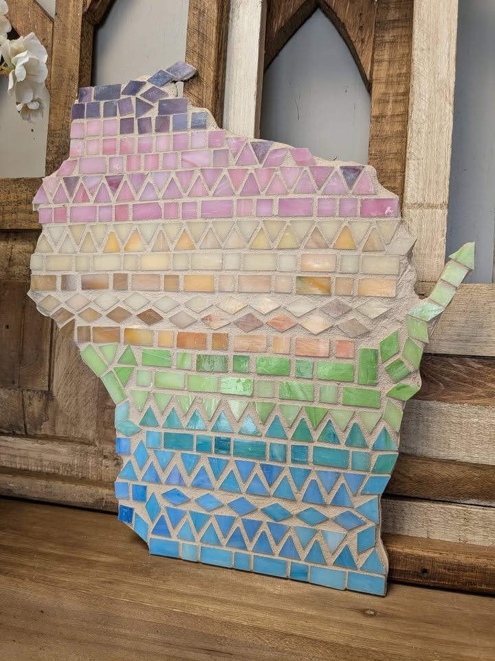 DIY Workshop - Mosaic Tile State Sign - Visit New Richmond, Wisconsin